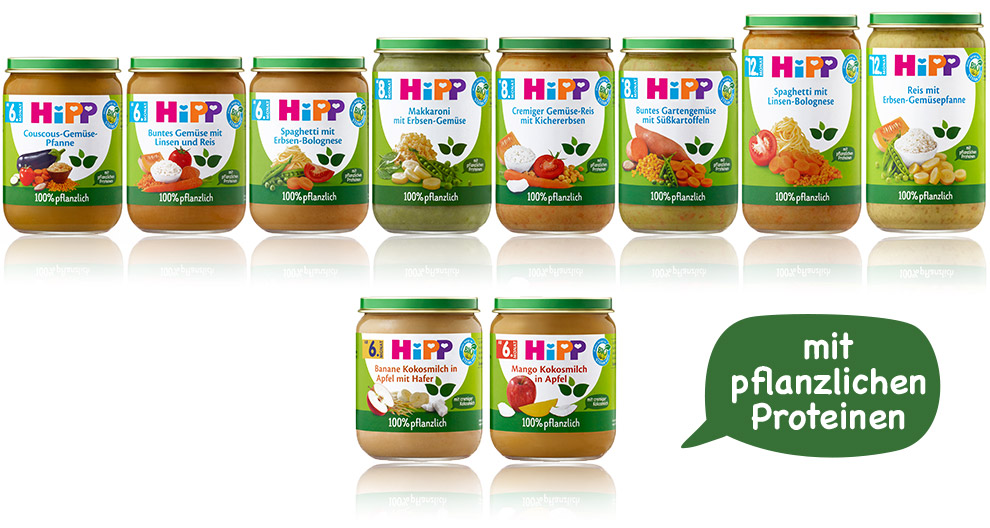 HiPP bringt 100 % pflanzliche Menüs ins Babyglas | HiPP