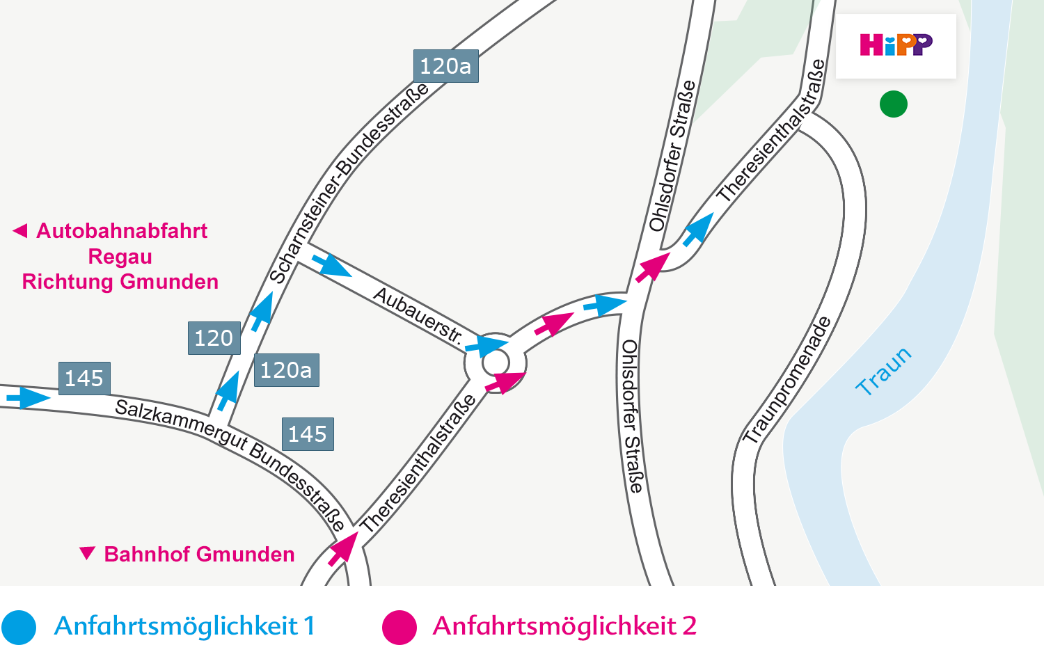 Anfahrt HiPP Österreich | HiPP